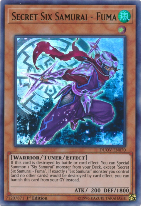 Secret Six Samurai - Fuma | Yu-Gi-Oh! Wiki | Fandom