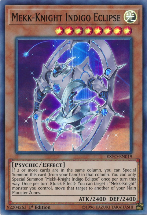 Mekk-Knight Indigo Eclipse | Yu-Gi-Oh! Wiki | Fandom