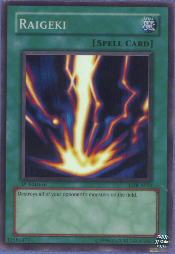 Card Errata:Raigeki | Yu-Gi-Oh! Wiki | Fandom