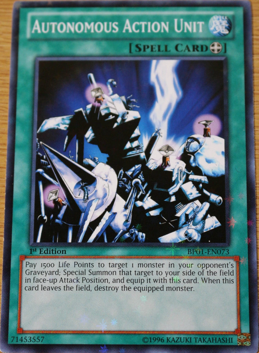 Card Gallery:Autonomous Action Unit | Yu-Gi-Oh! Wiki | Fandom