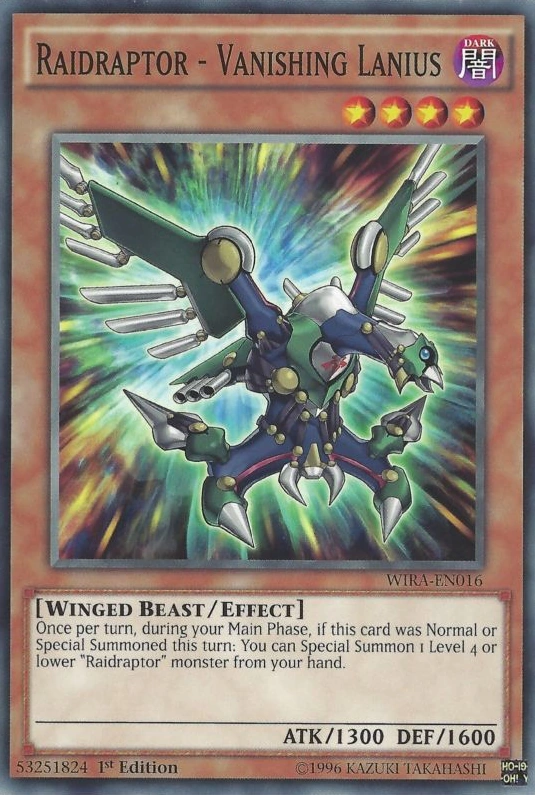 Raidraptor - Vanishing Lanius | Yu-Gi-Oh! Wiki | Fandom