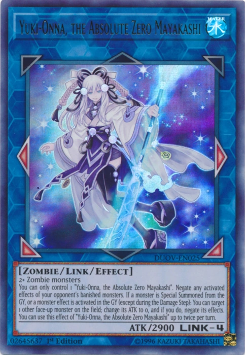 Yuki-Onna, the Absolute Zero Mayakashi | Yu-Gi-Oh! Wiki | Fandom