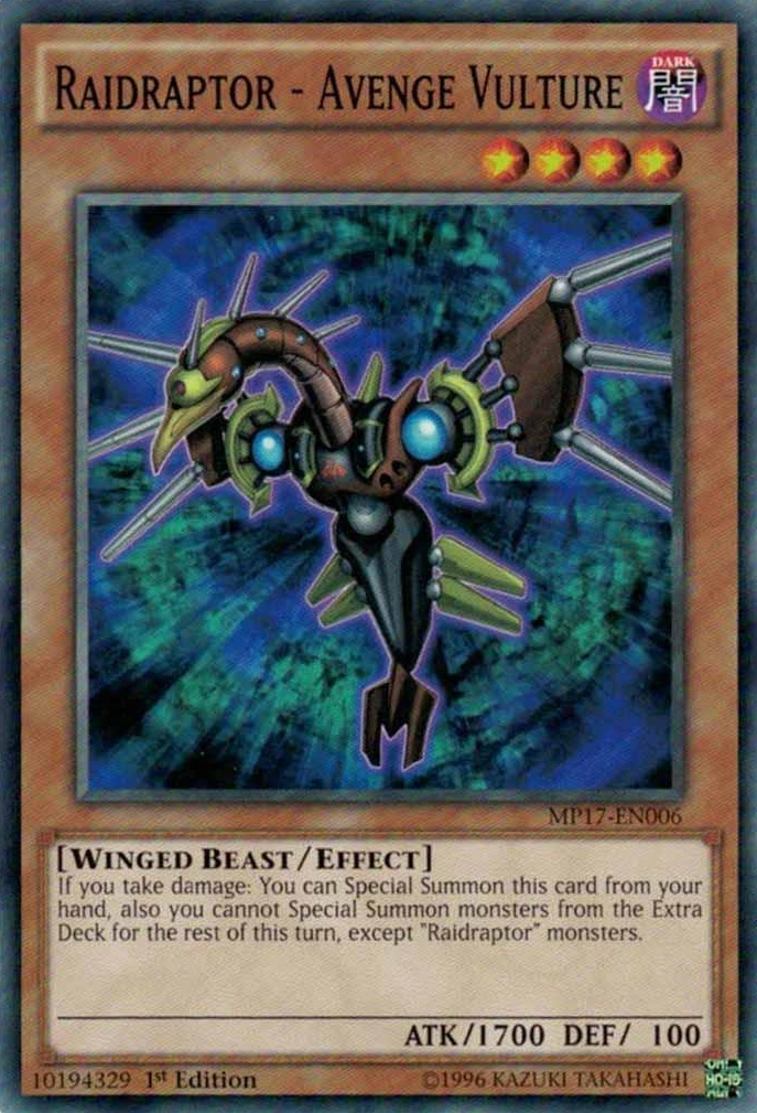 Raidraptor - Avenge Vulture | Yu-Gi-Oh! Wiki | Fandom