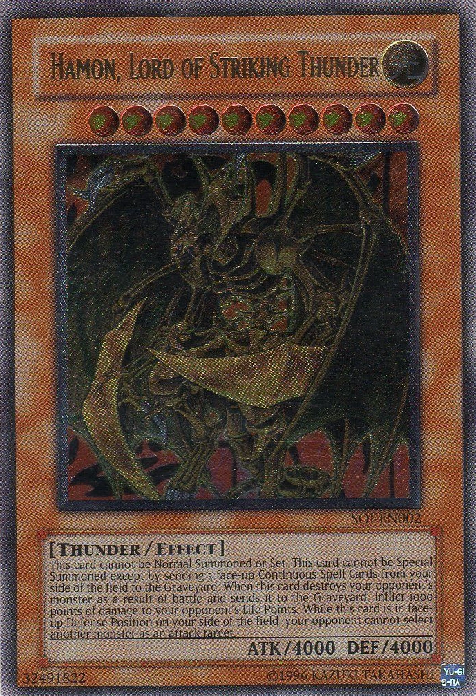 Card Gallery:Hamon, Lord of Striking Thunder | Yu-Gi-Oh! Wiki | Fandom