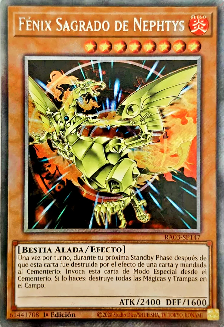 Fénix Sagrado de Nephtys | Yu-Gi-Oh! Wiki en Español | Fandom