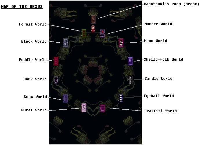 Image - Nexusmap.JPG | Yume Nikki Wiki | FANDOM powered by Wikia