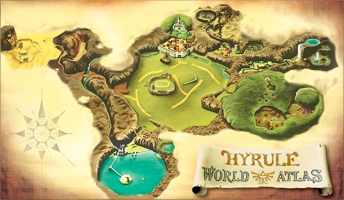 Imagen - Mapa de Hyrule OoT3DS.png | The Legend of Zelda Wiki | FANDOM ...