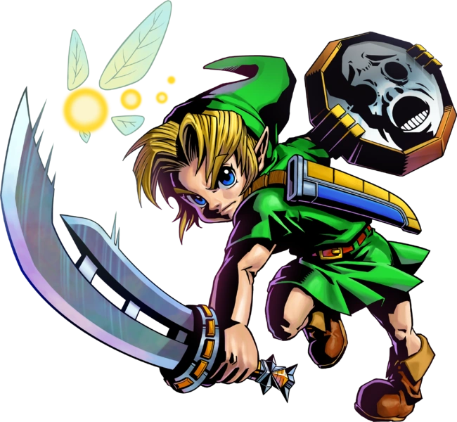 Image - Majora's Mask 3D Link Razor Sword & Mirror Shield (Artwork).png ...