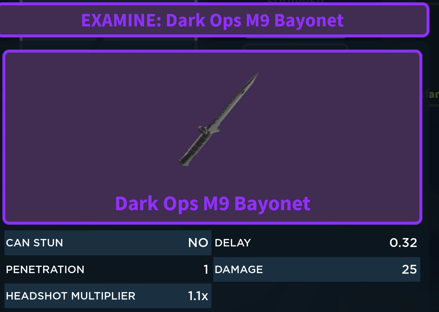 M9 Bayonet | Zombie Stories (Roblox) Wiki | Fandom